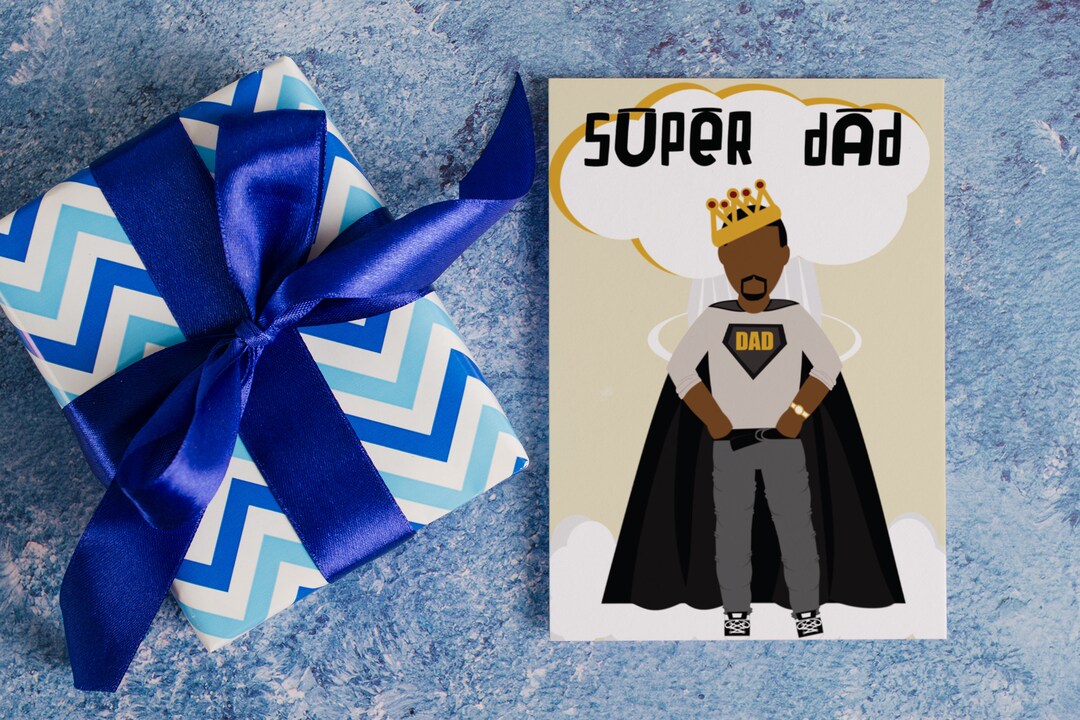 Super Dad - African American Father's Day Card | Black Dads! - Etsy