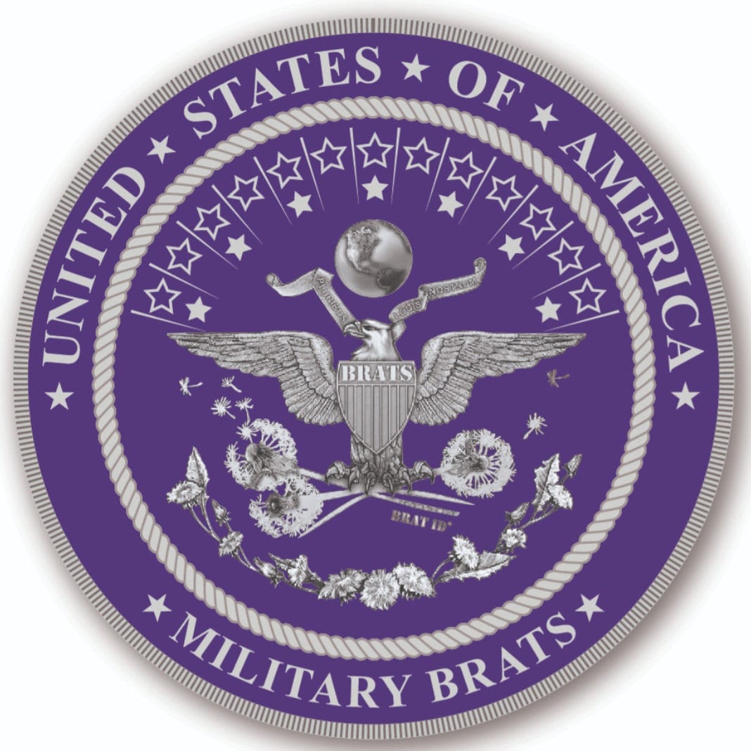 Military Brat Seal 4" Round Patch (brat Purple) - Etsy
