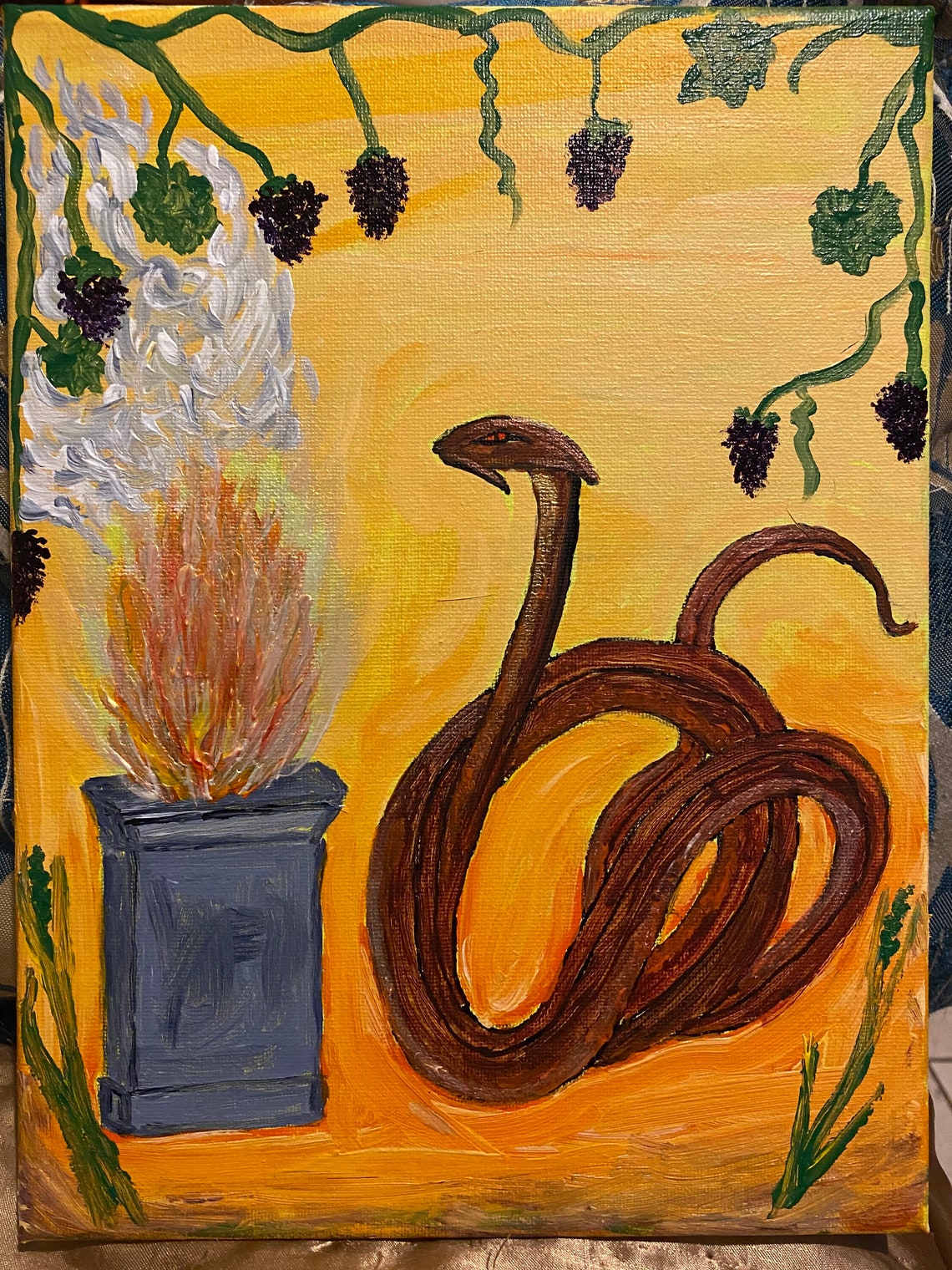 Agathos Daimon Prayer Card | Etsy