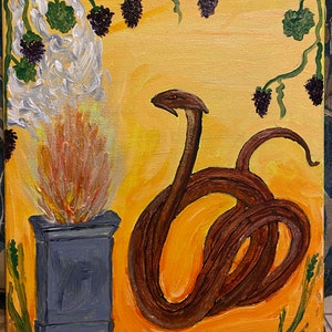 Agathos Daimon Prayer Card - Etsy UK