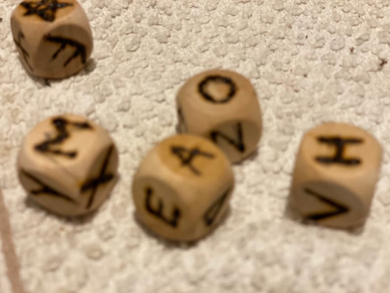 Greek Alphabet Oracle Dice | Etsy UK