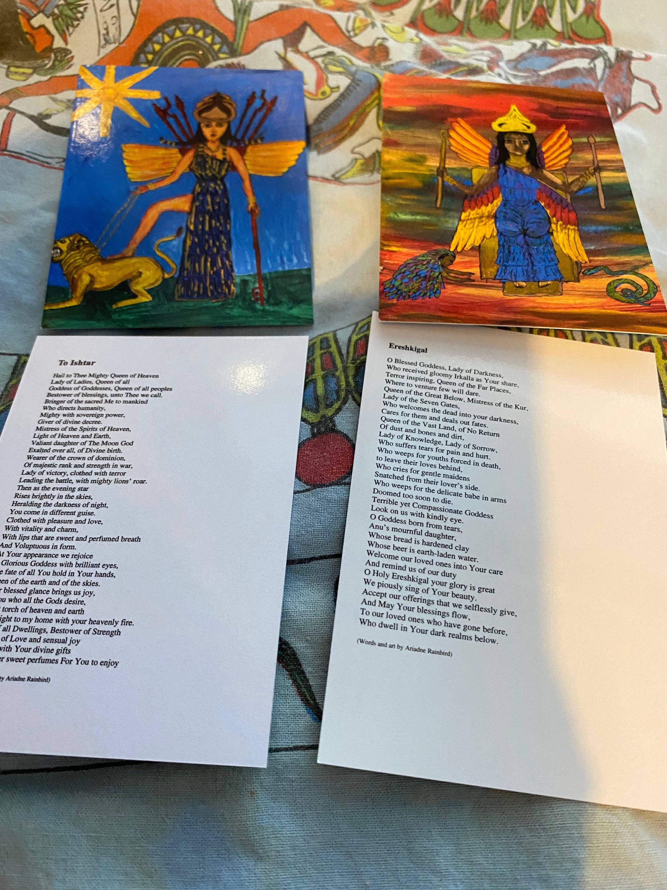 Ishtar Prayer card | Etsy