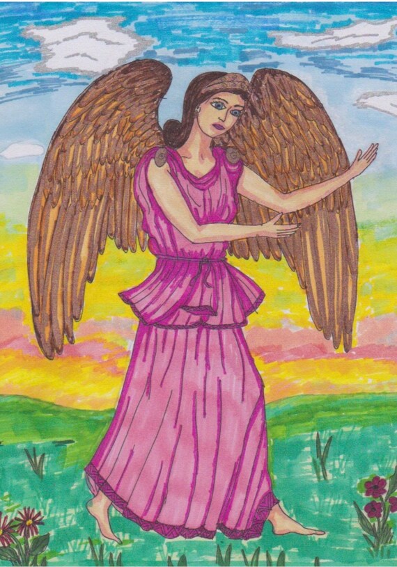 Eos Goddess of the Dawn Prayer Card | Etsy