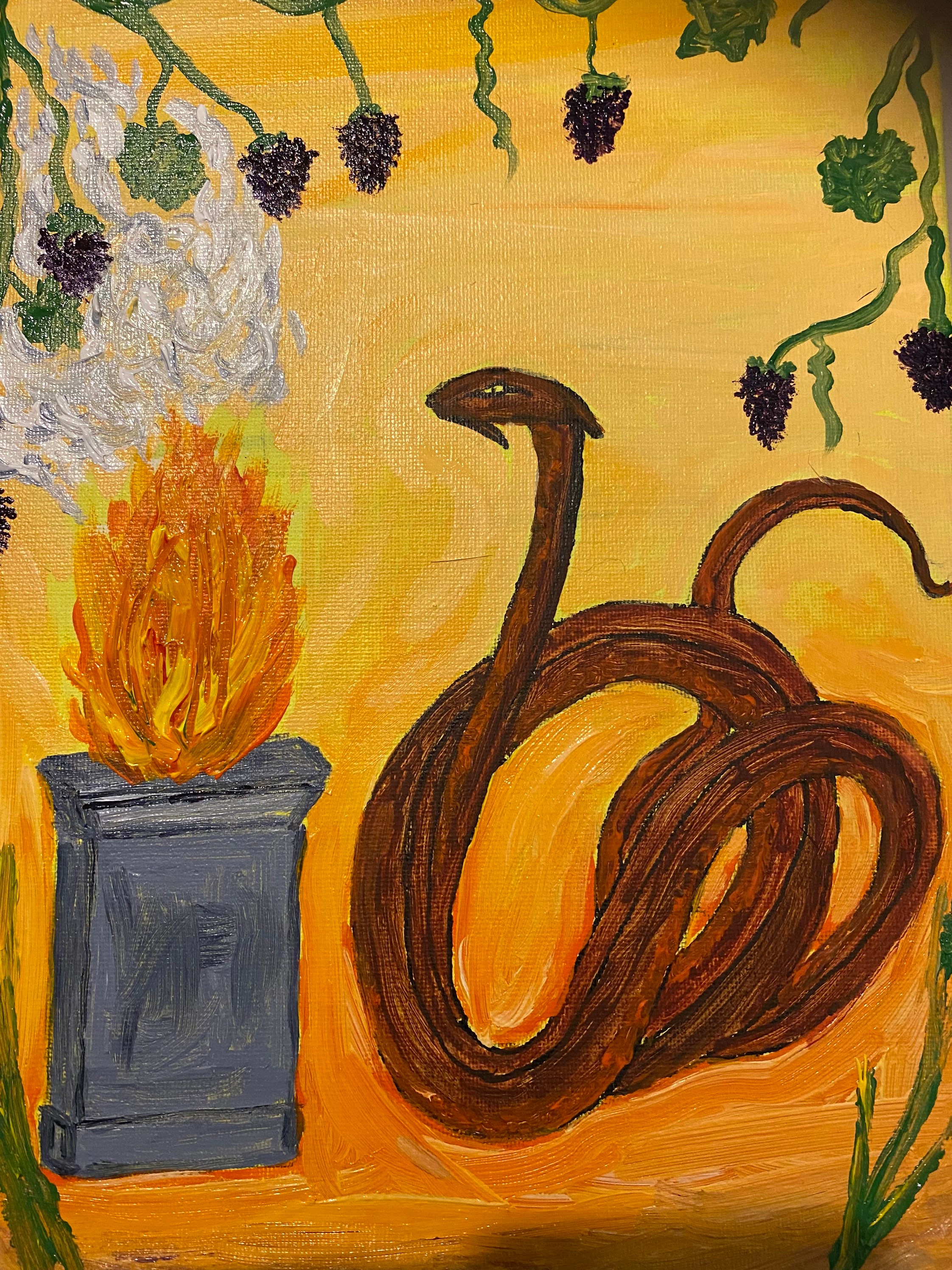 Agathos Daimon Prayer Card - Etsy