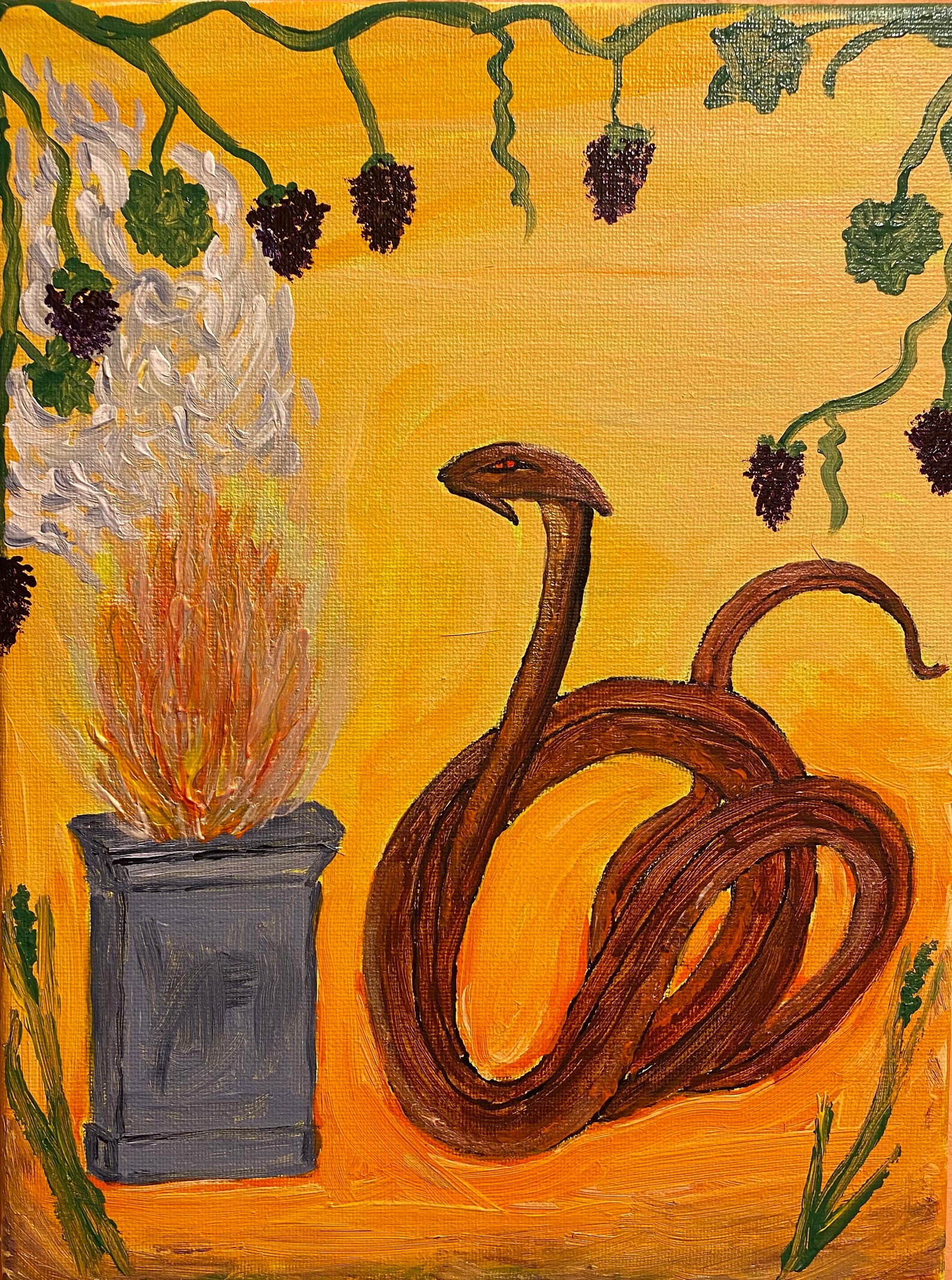 Agathos Daimon Prayer Card | Etsy