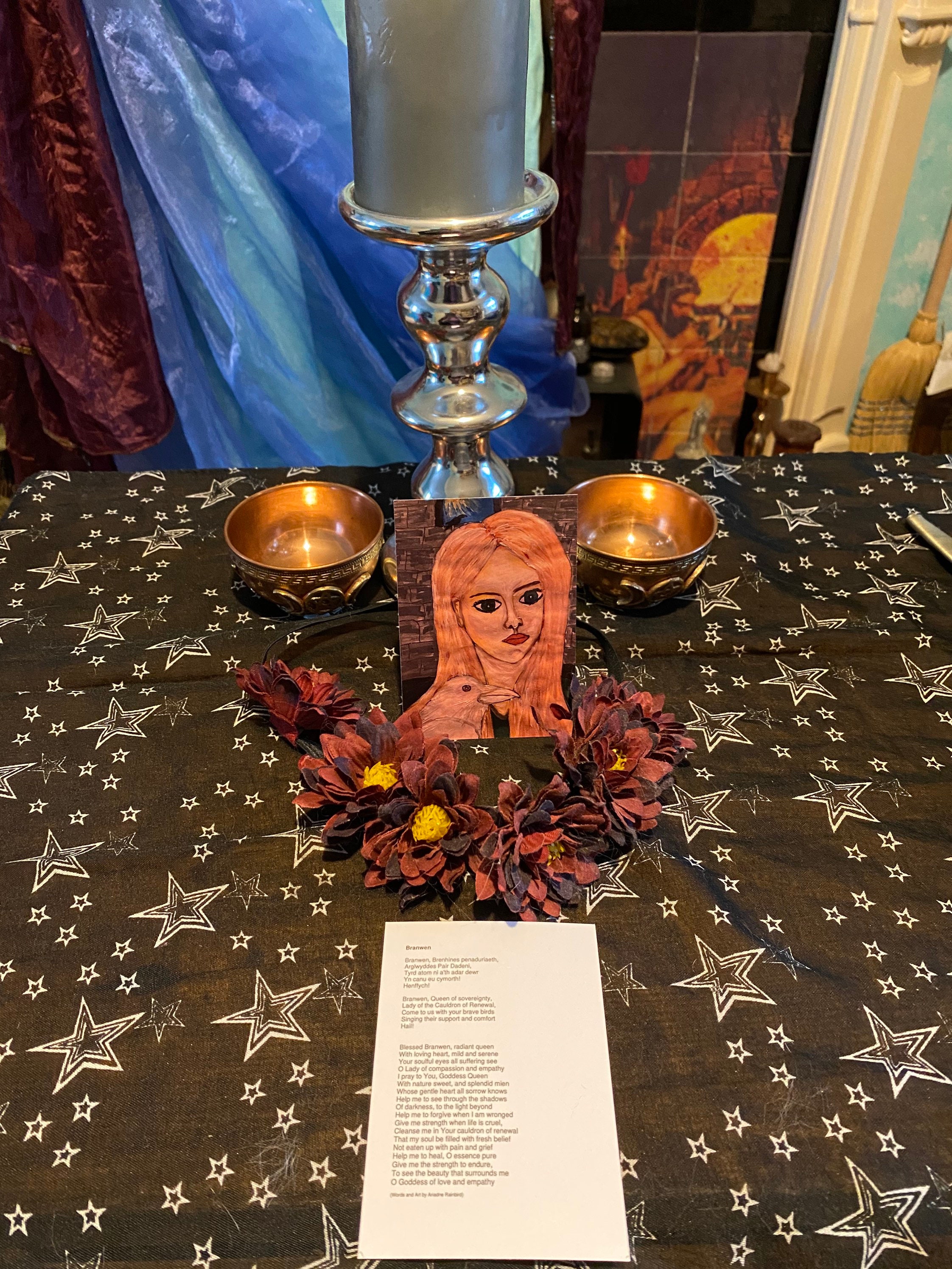 Branwen Prayer Card - Etsy
