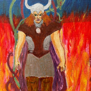 Loki, Norse God of Mischief, Prayer Card - Etsy