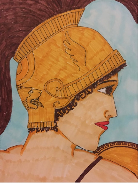 Ares Prayer Card | Etsy