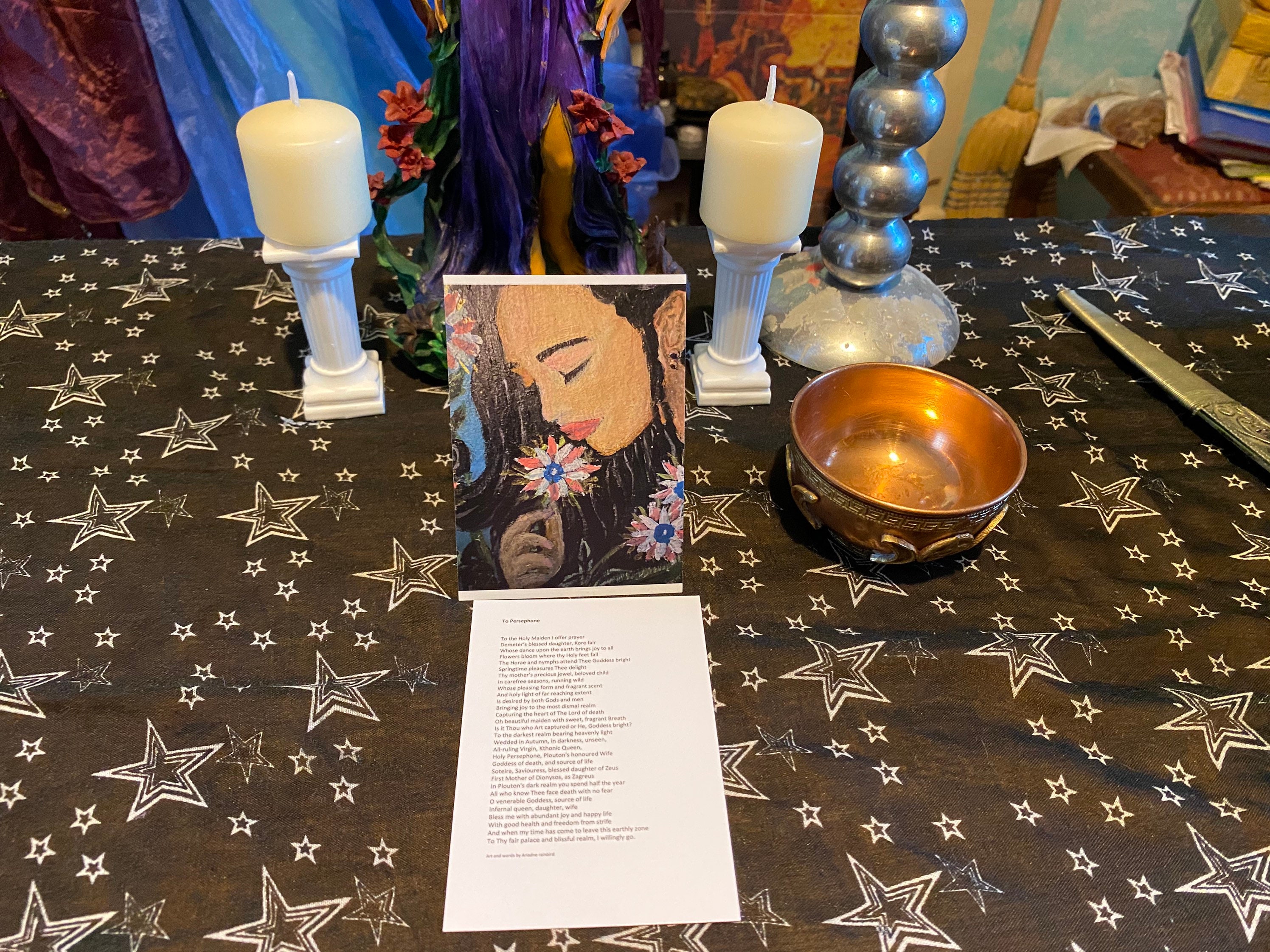 Persephone Prayer Card - Etsy UK