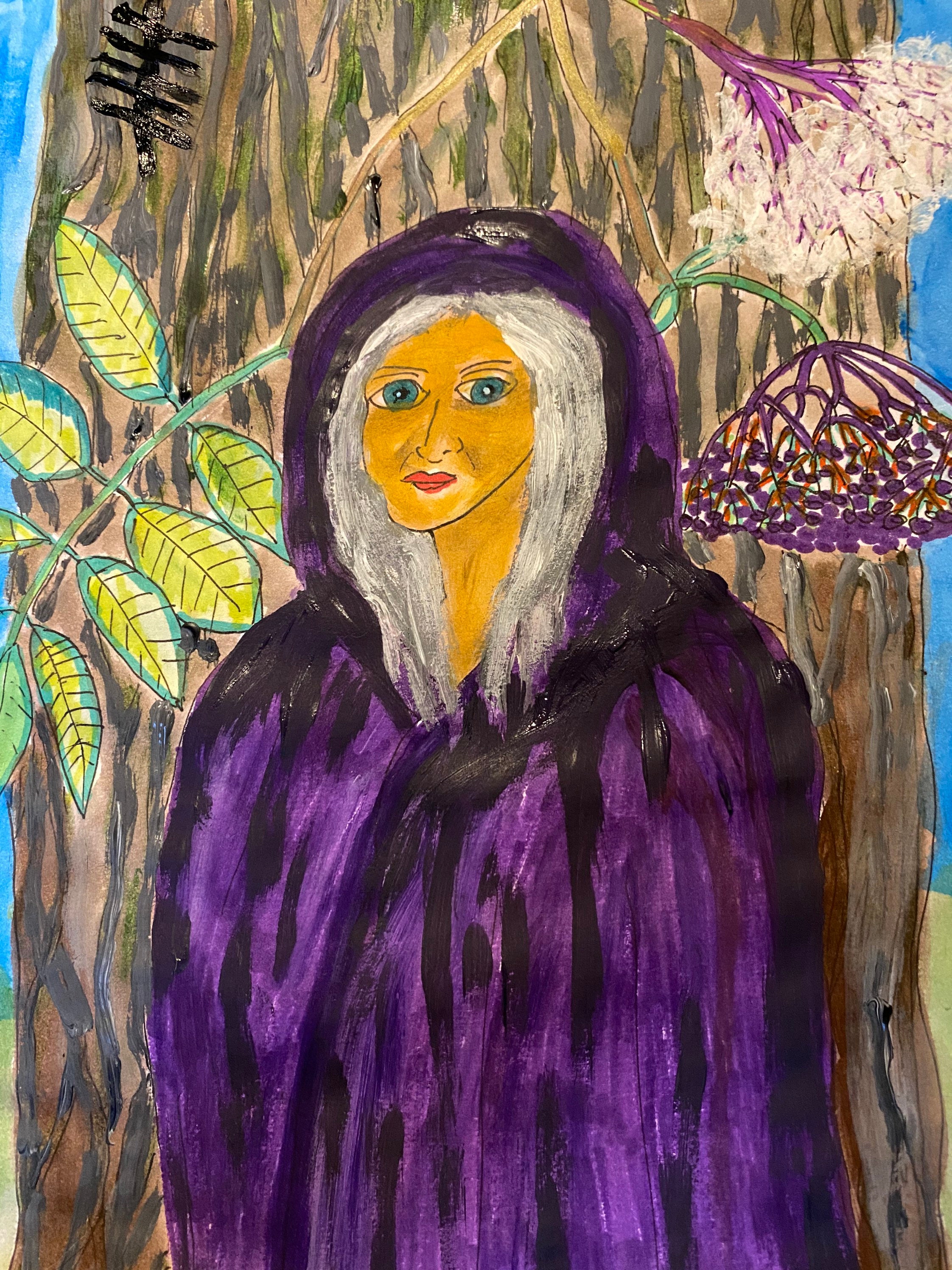 Elder Mother/elder Tree Prayer Card - Etsy UK