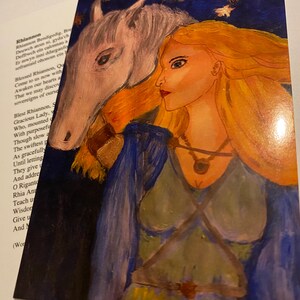 Rhiannon Prayer Card - Etsy