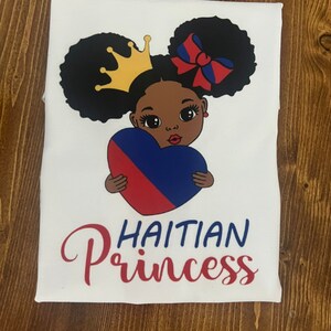 Haitian Princess Tee/ Haitian Flag Day/ Haitian Princess/ Haitian ...