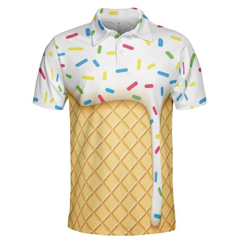 Ice Cream Cone Polo Shirt - Etsy