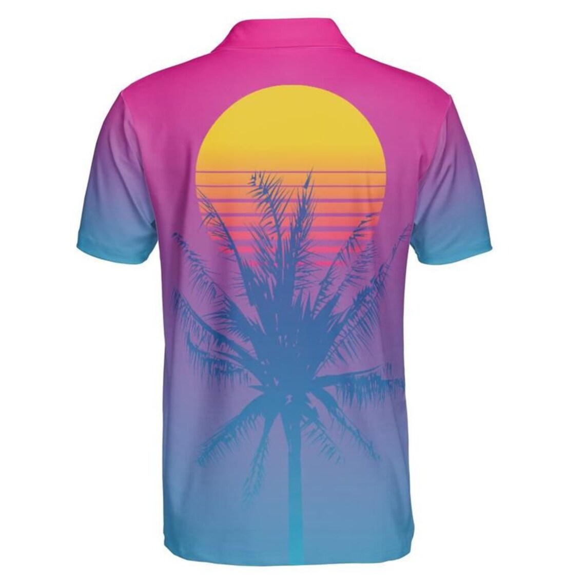 Sunset on the Beach Polo Shirt - Etsy