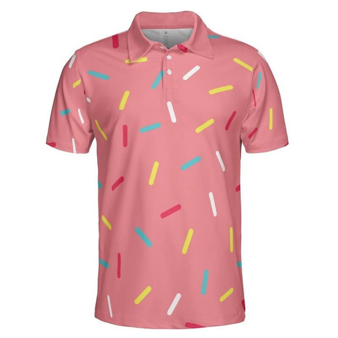 Pink Donut Sprinkles Polo Shirt - Etsy