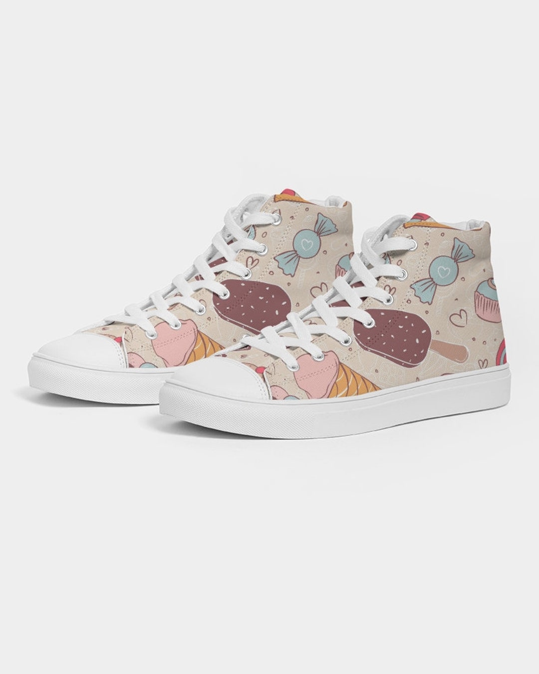 Sweet Tooth Women's Hightop Canvas Shoe - Etsy