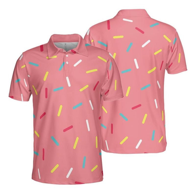 Pink Donut Sprinkles Polo Shirt - Etsy