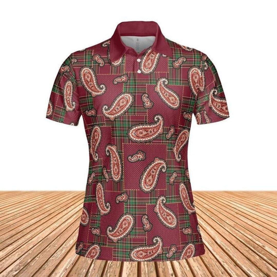 Rustic Paisley and Plaid Women's Polo - Etsy