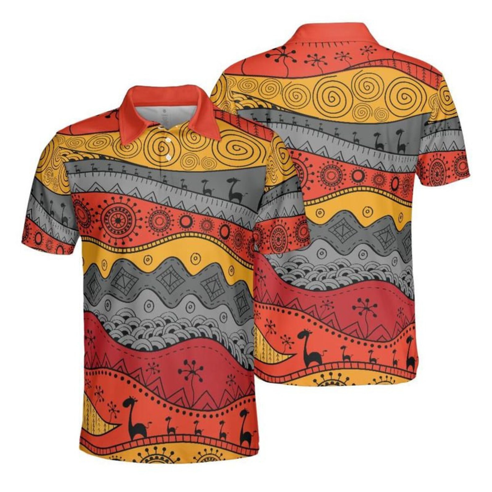 African Layers Polo Shirt - Etsy
