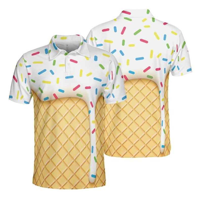 Ice Cream Cone Polo Shirt - Etsy