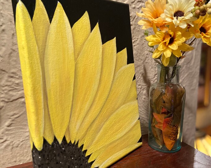 Hand Painted Sunflower Painting - Etsy