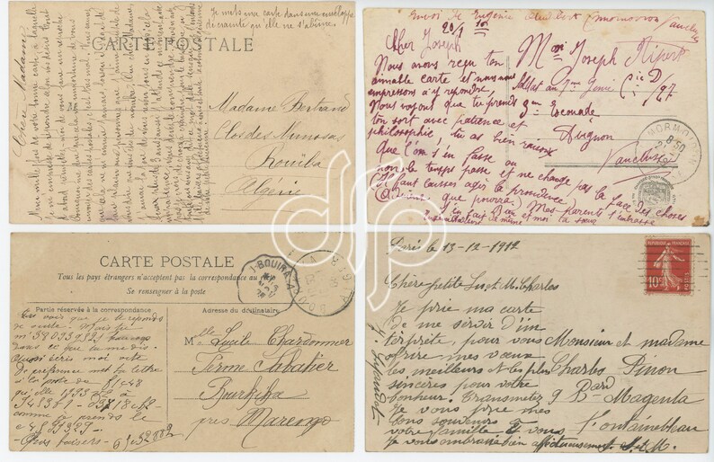 Printable 20th Century French Postcards, Vintage Cards, Ephemera, Old ...