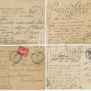 Printable 20th Century French Postcards, Vintage Cards, Ephemera, Old ...