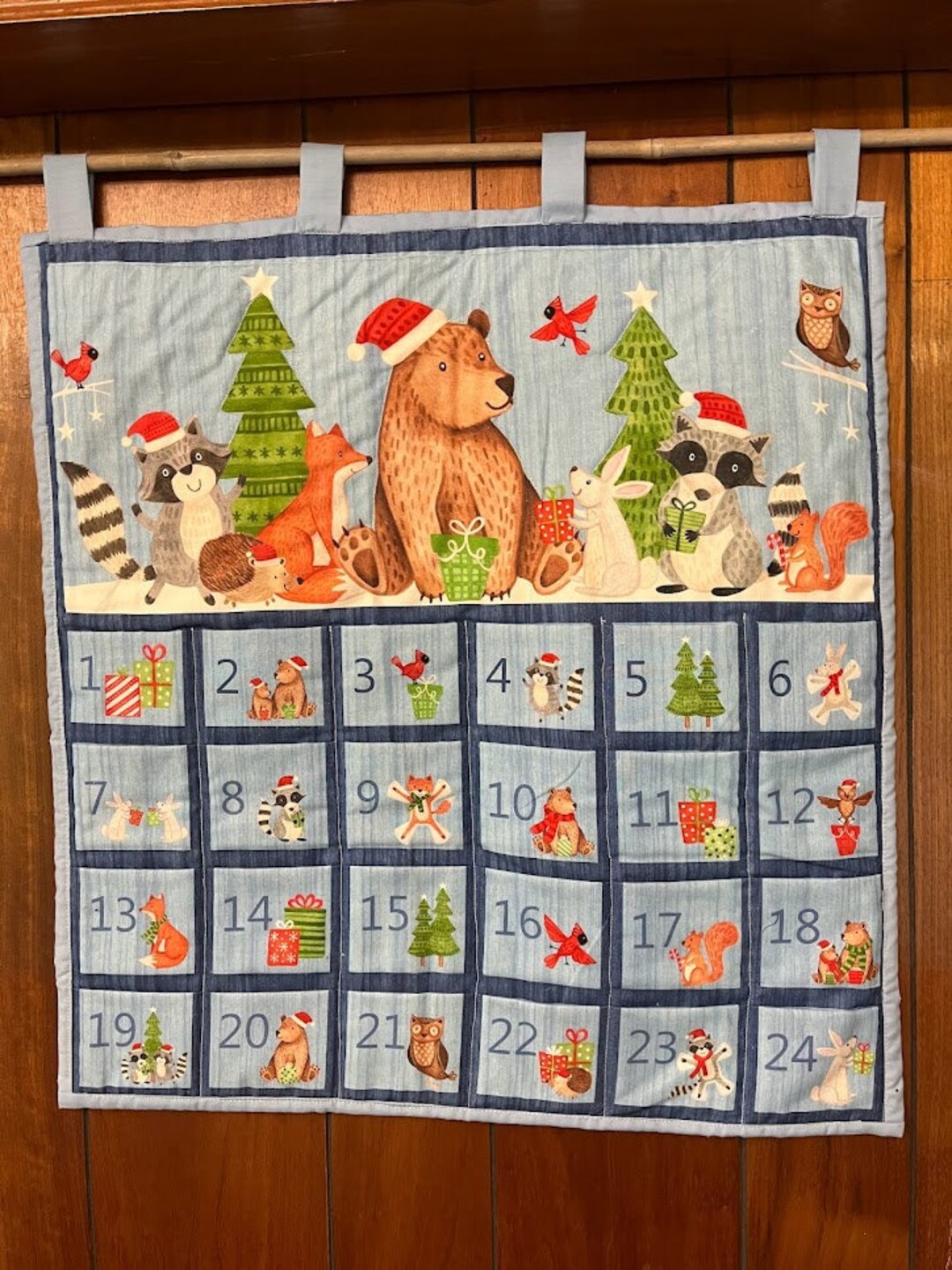 Blue Winter Friends Advent Calendar - Etsy