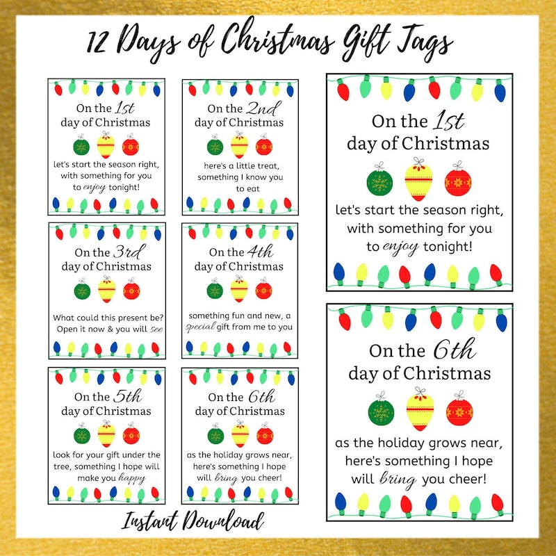 12 Days of Christmas - Etsy