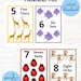 Number Cards 1-20 Animal Number Flashcards Spanish Number Cards ...