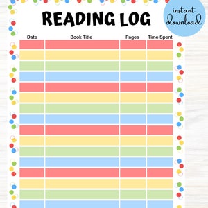 Kids Pack Bundle | Chore Chart | Allowance Tracker | Reading Log | Book ...