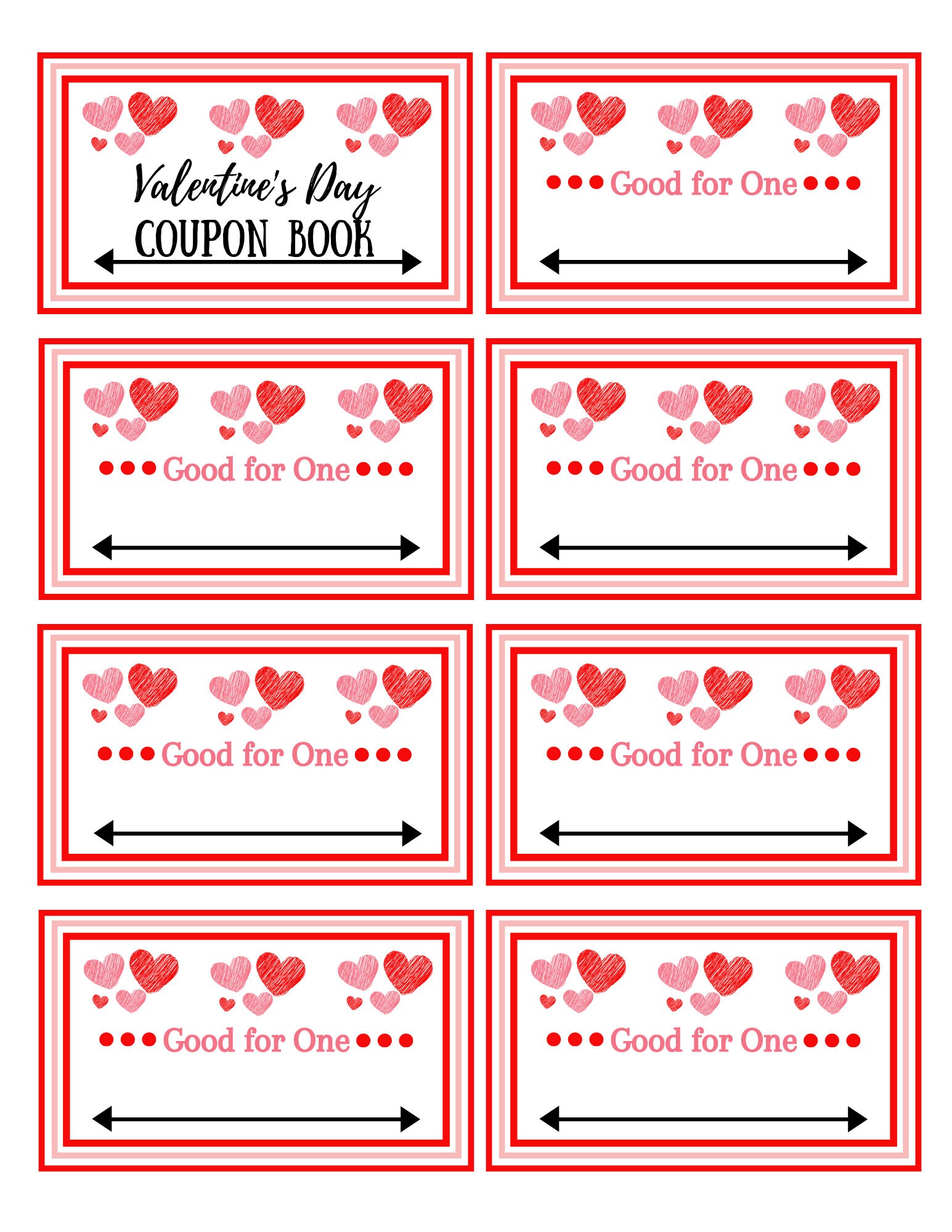 Valentine's Day Coupon Book | Love Coupon Book | Coupons for Husband ...