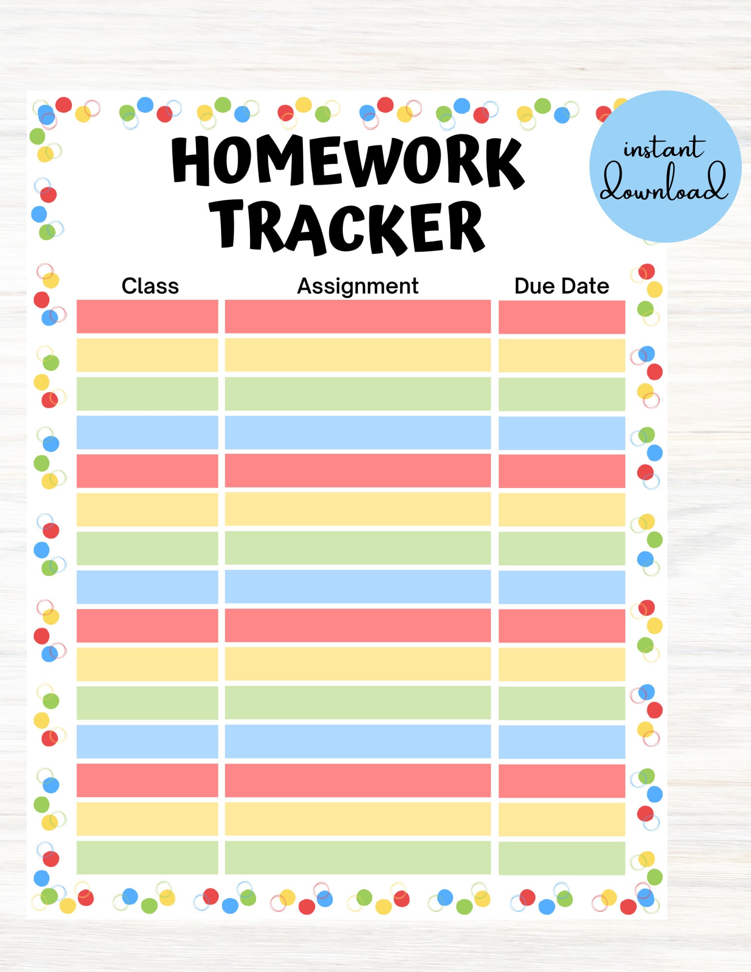 Kids Pack Bundle Chore Chart Allowance Tracker Reading Log Book Tracker ...