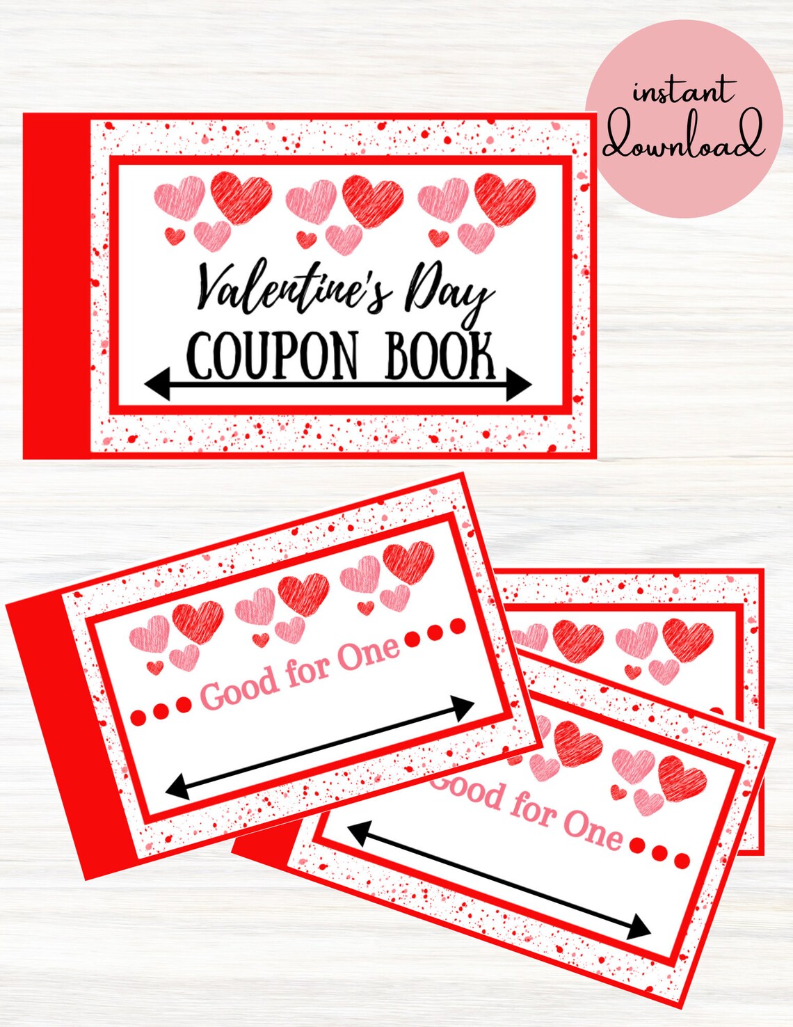 Valentine's Day Coupon Book | Love Coupon Book | Coupons for Husband ...