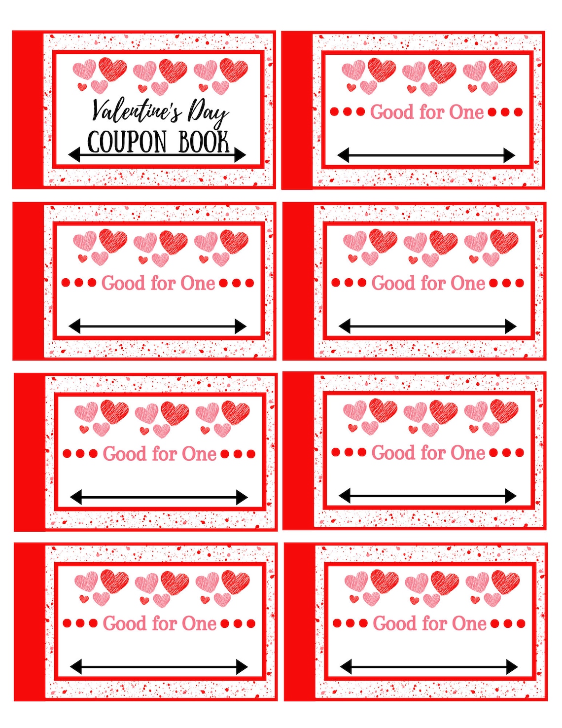 Valentine's Day Coupon Book | Love Coupon Book | Coupons for Husband ...