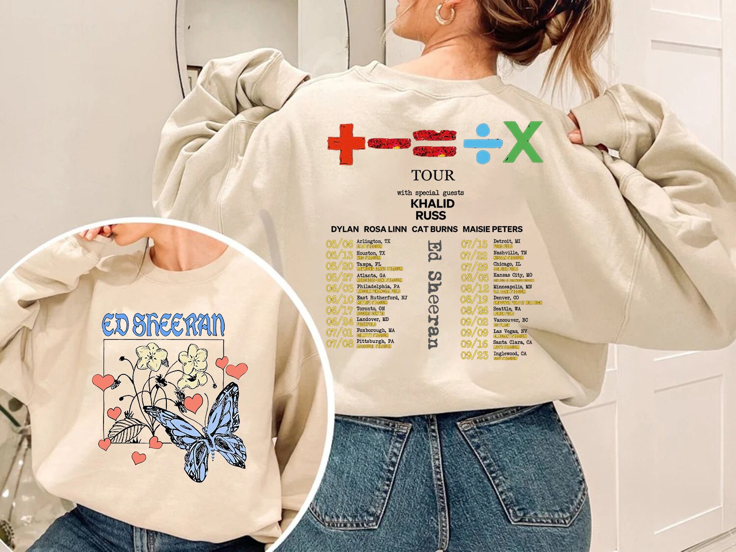 Ed Shee Tour 2023 Bad Habit Shirt, Ed Shee Mathematics Shirt Ed Shee ...