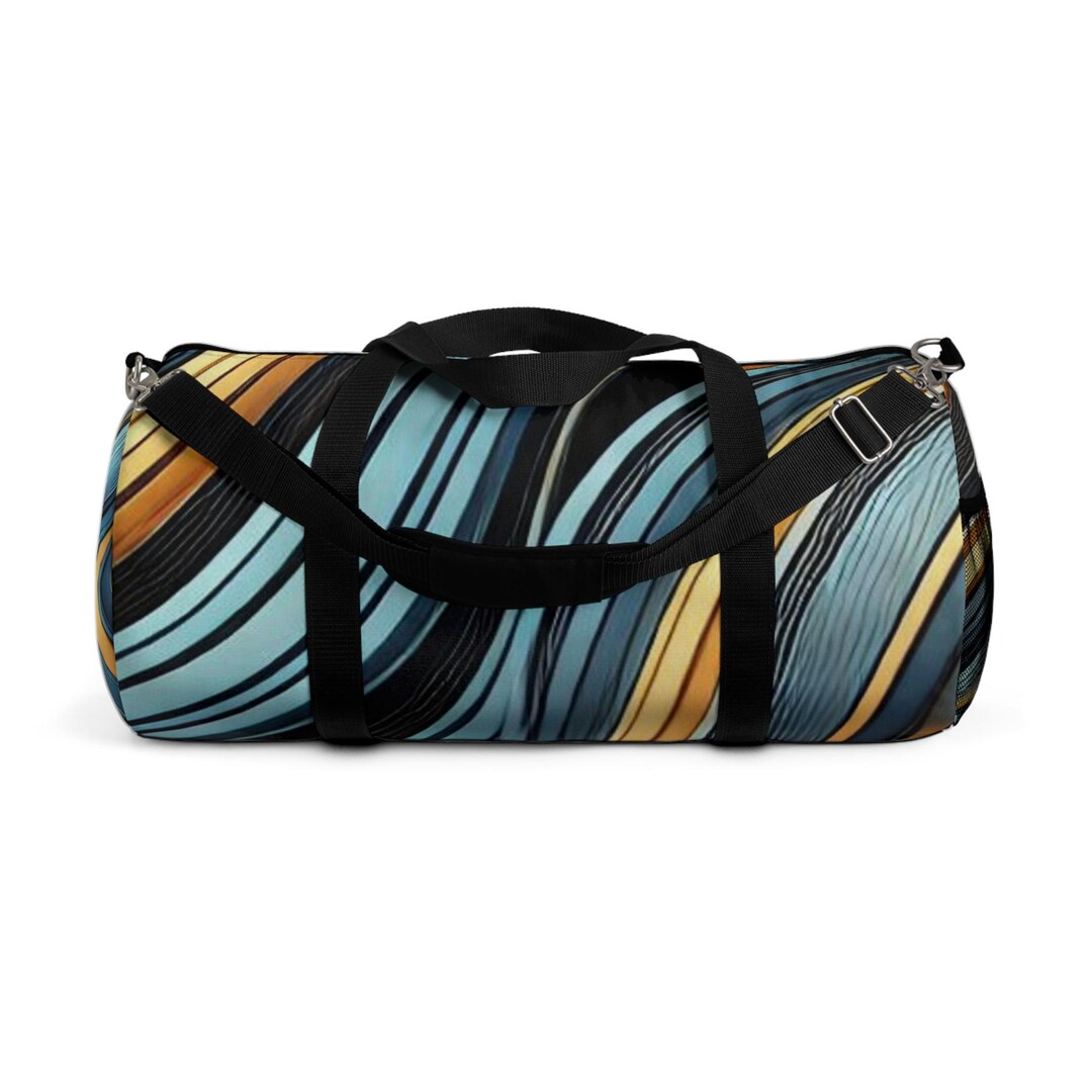 Colorful Swirl Duffel Bag, Trendy Gym Bag, Travel Bag, Weekender Bag ...