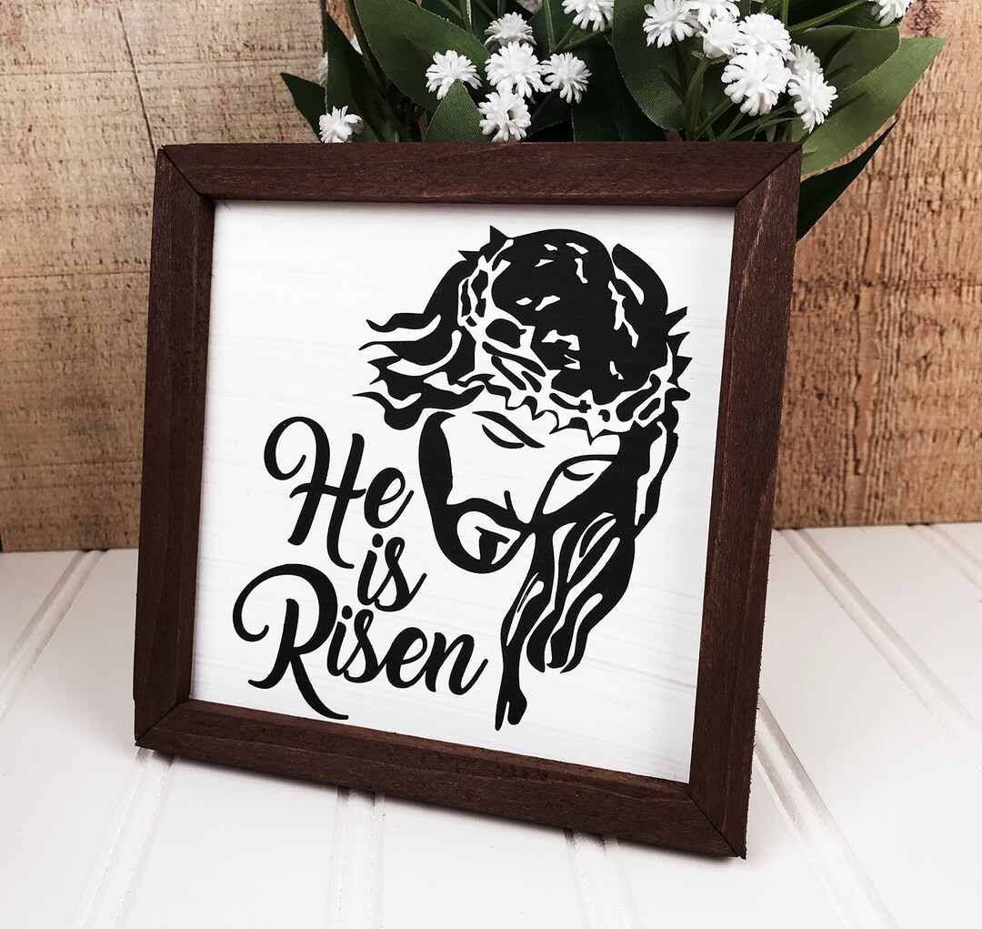 He is Risen Tiles, Laser Cut Engraved SVG Digital File - Etsy