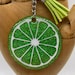 Lime Slice Keychain - Etsy