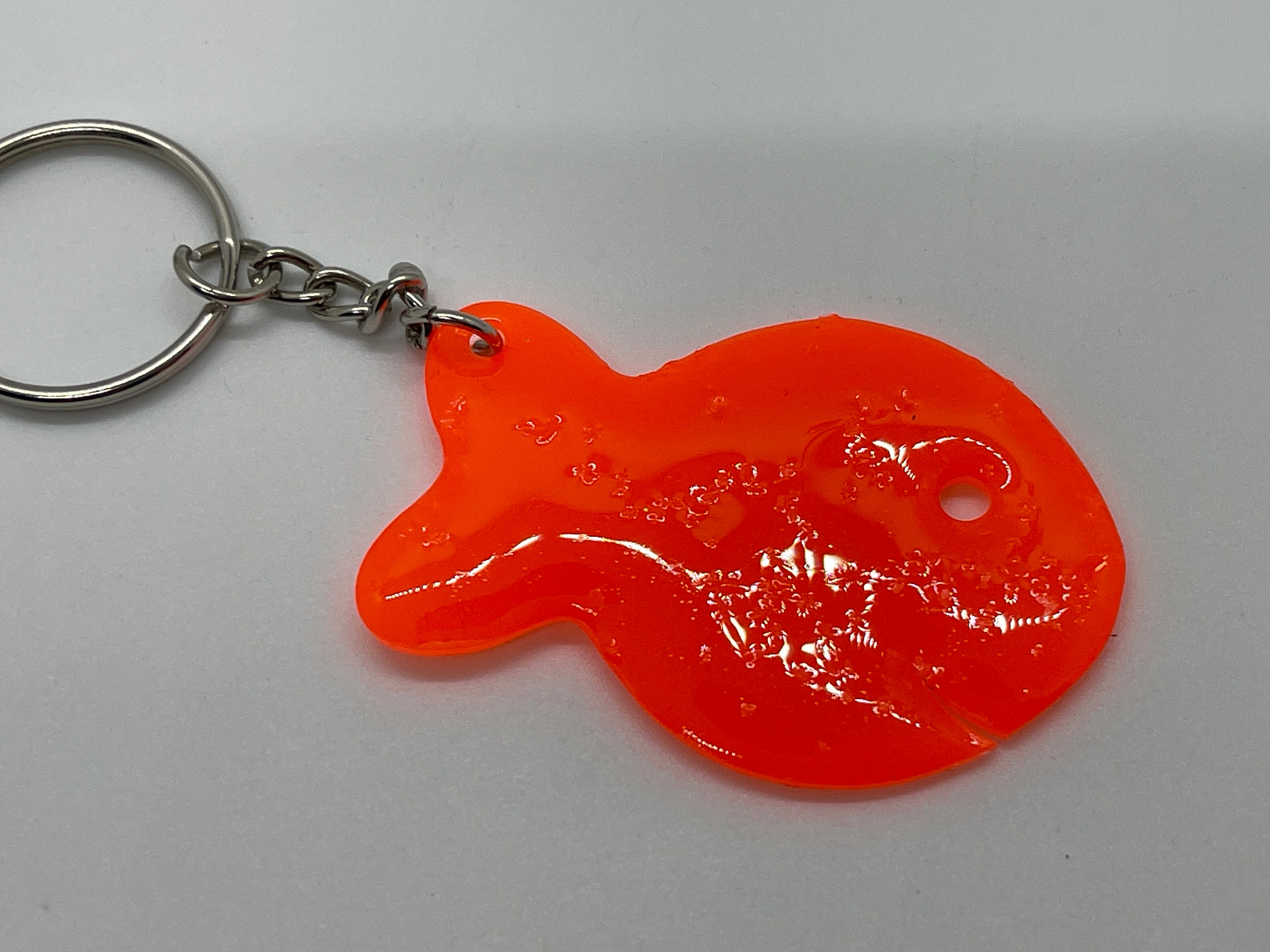 Goldfish Cracker Inspired Keychain | Backpack Charm | Purse Charm - Etsy