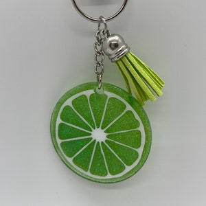 Lime Slice Keychain - Etsy