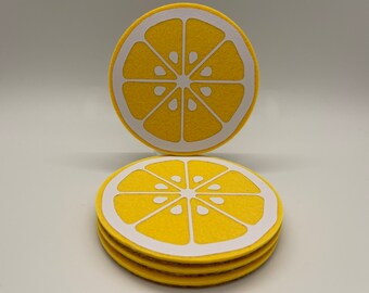 Lemon Coasters | Etsy