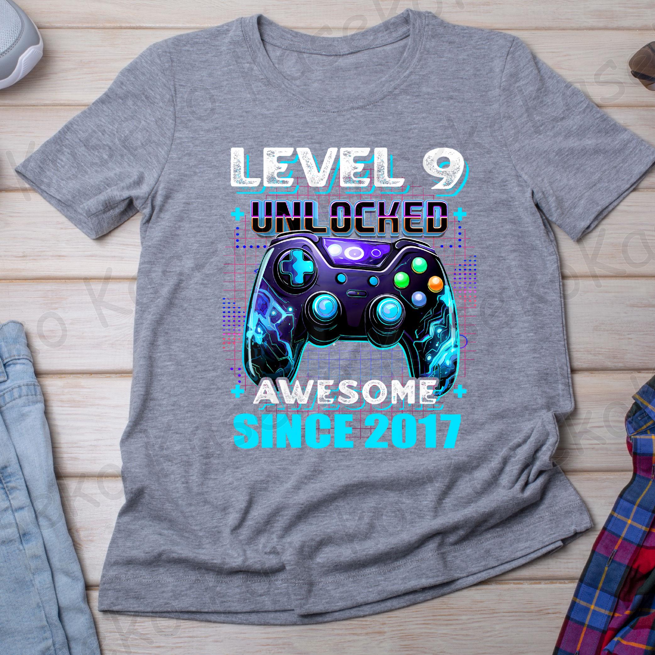 9th Birthday Boy Level 9 Gamer 9 Year Video Game Party Png, Level 9 ...