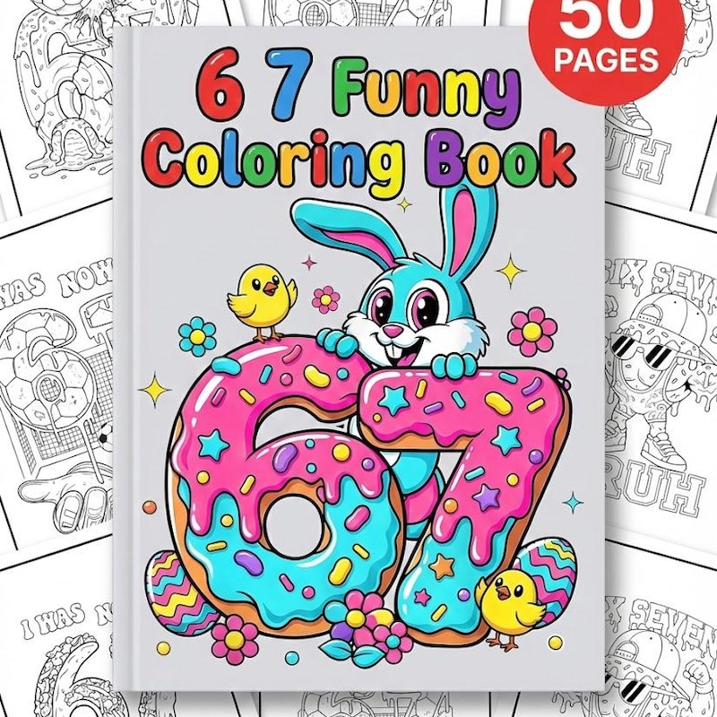 Coloring Pages 6 Pages - Etsy