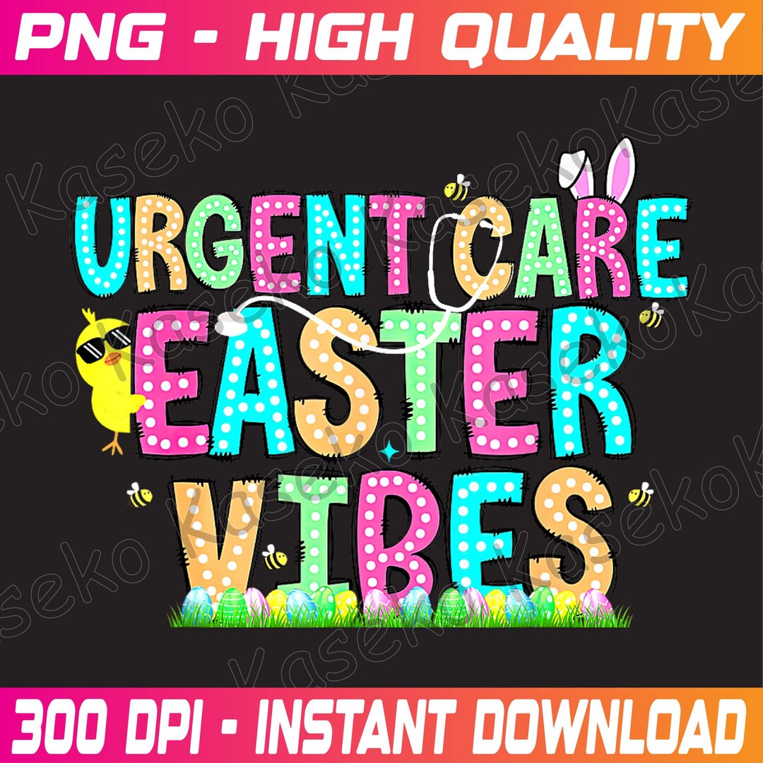 Urgent Care Nurse Bunny Easter Day Png, Happy Easter Png, Nurse Easter ...