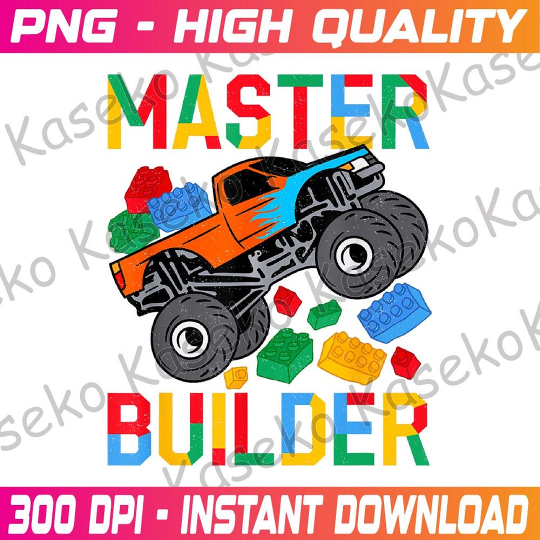 Master Builder Funny Blocks Building Brick Boys Kids Png, Funny Blocks ...