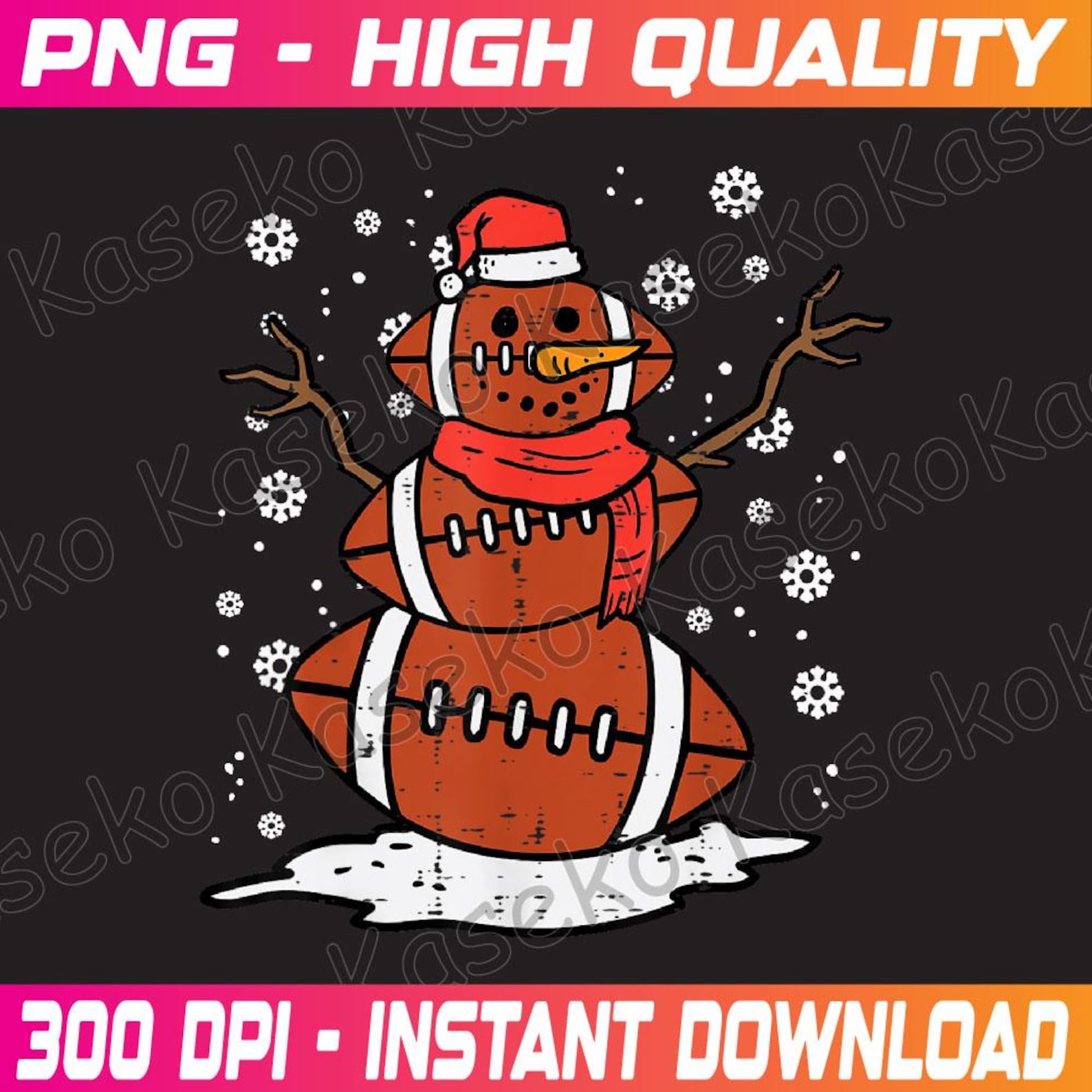 Christmas American Football Snowman Xmas Sport Png, Football Christmas ...