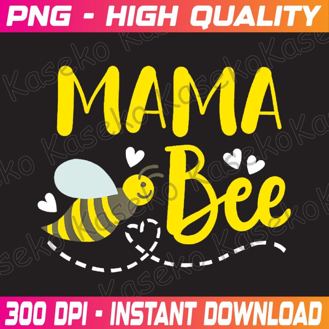 Mama Bee Cute Beekeeping Birthday Party Matching Family Mom Png, Mama ...