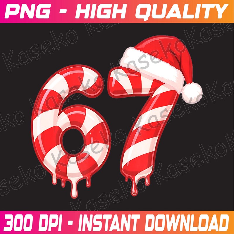 Candy Cane 6 7 Png - Etsy