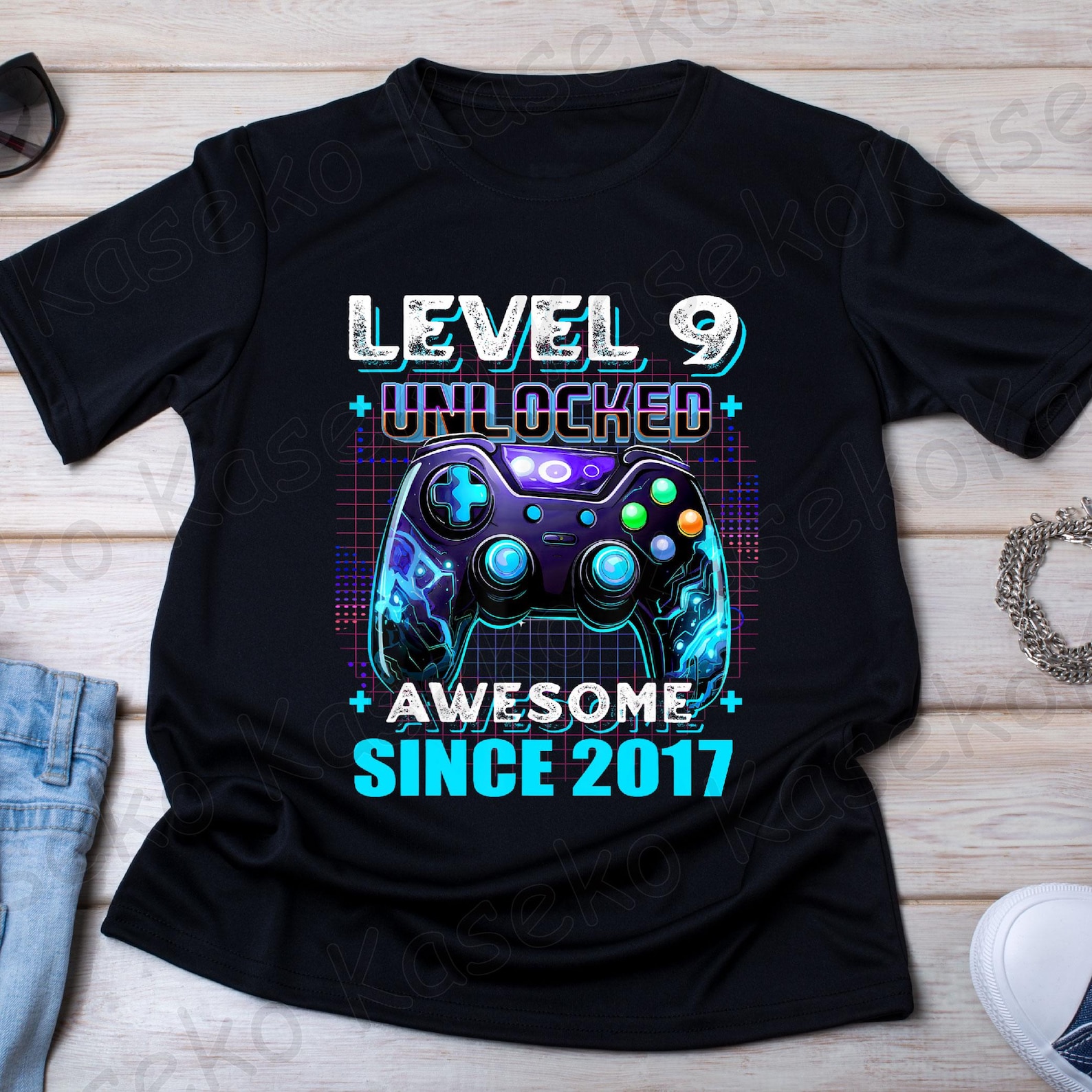9th Birthday Boy Level 9 Gamer 9 Year Video Game Party Png, Level 9 ...